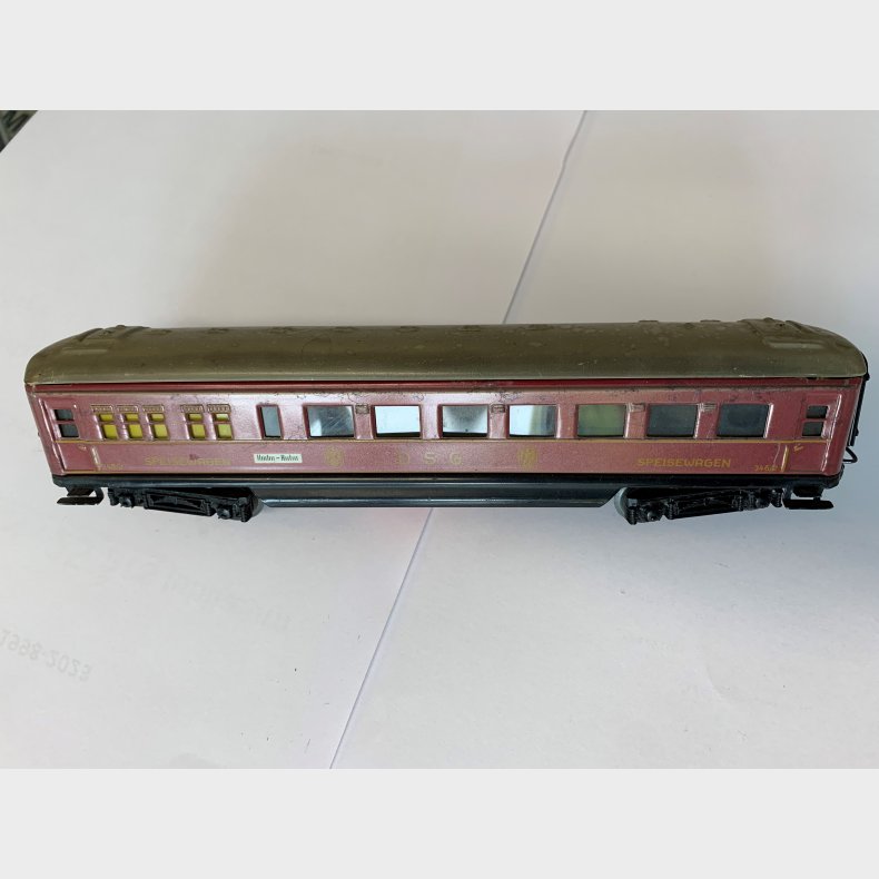 Märklin 346/2 metal vogn - Vekselstrøm H0 brugt - Felderbanen