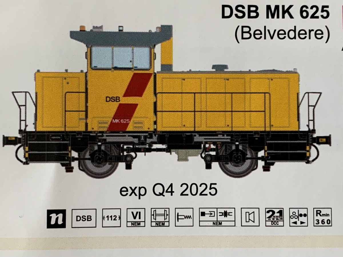 DSB MK 625 Vekselstrøm digital - Lokomotiver - Felderbanen