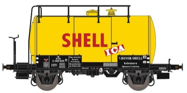 Tankvogn DSB ZE 502 830 Shell ICA NYHED - Dekas - Felderbanen