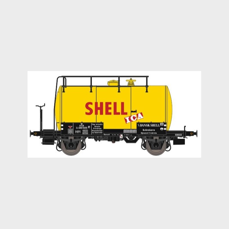 Tankvogn DSB ZE 502 830 Shell ICA NYHED - Dekas - Felderbanen