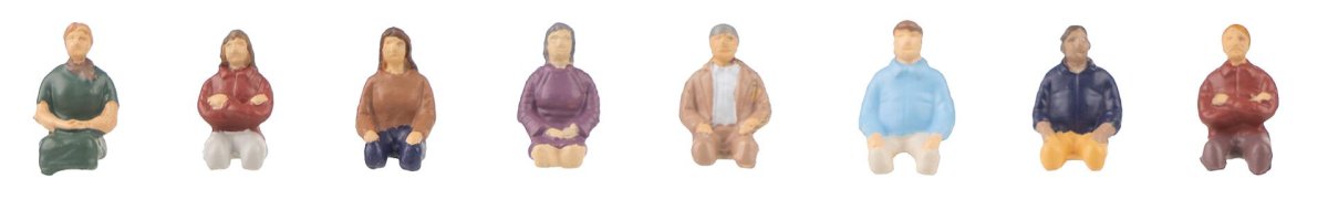 siddende personer uden ben - Faller figurer H0 - Felderbanen