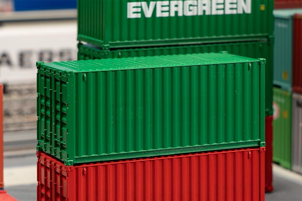 20' Container, grøn - Faller - Felderbanen