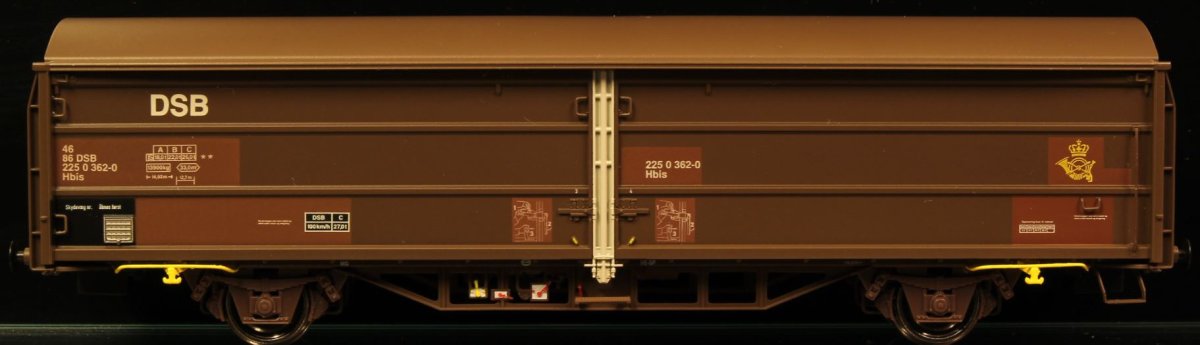 DSB Hbis Post vogn 46 86 225 0 362-0 - MCK modeltog - Felderbanen