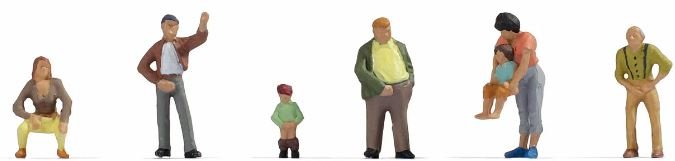 "tissepause" - Figurer N skal 1:160 Noch - Felderbanen