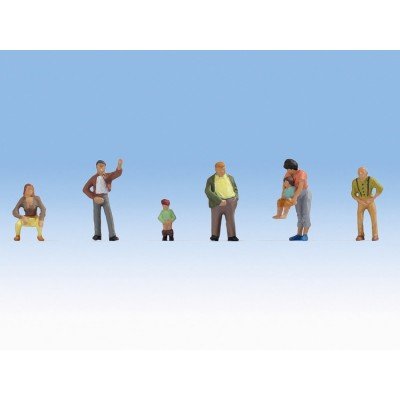 "tissepause" - Figurer H0 skala 1:87 Noch - Felderbanen