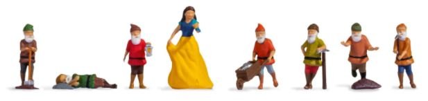 Snehvide & de 7 små dværge - Figurer H0 skala 1:87 Noch - Felderbanen